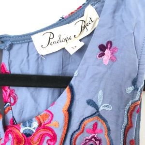 penelope project | Tops | Penelope Project Floral Embroidered Blouse ...
